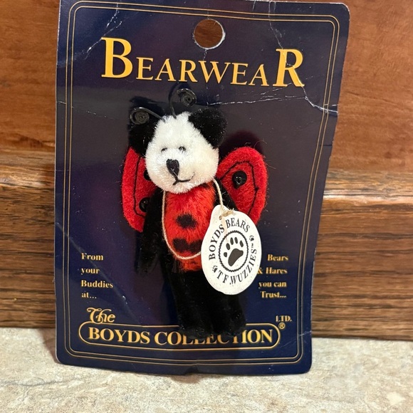 Boyds Bears | Jewelry | Boyds Collection Bearwear Ladybug Plush Pin ...